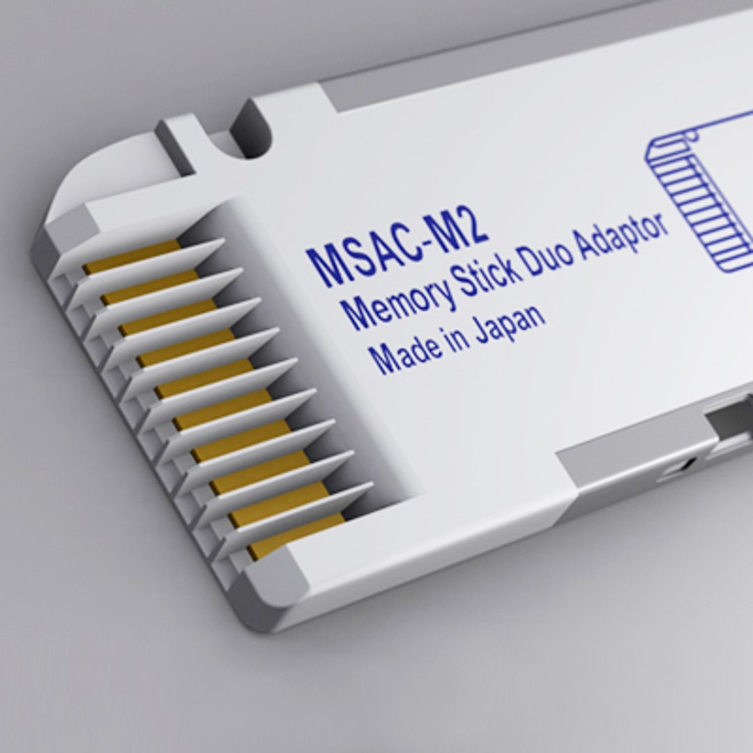 sony memory stick adaptor 3d max