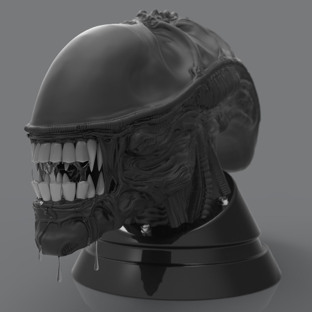 3d Model Alien Head