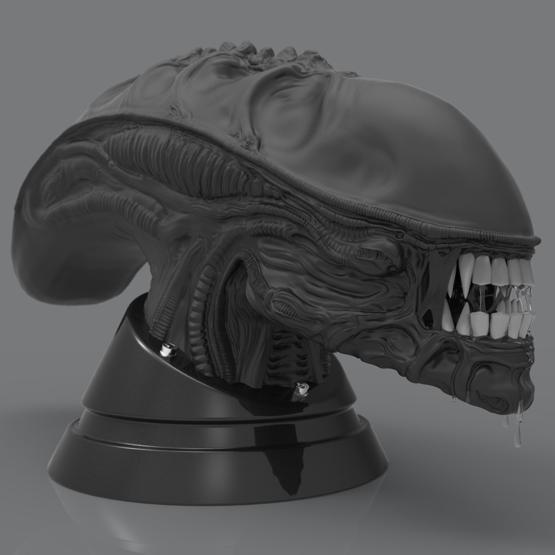 3d Model Alien Head
