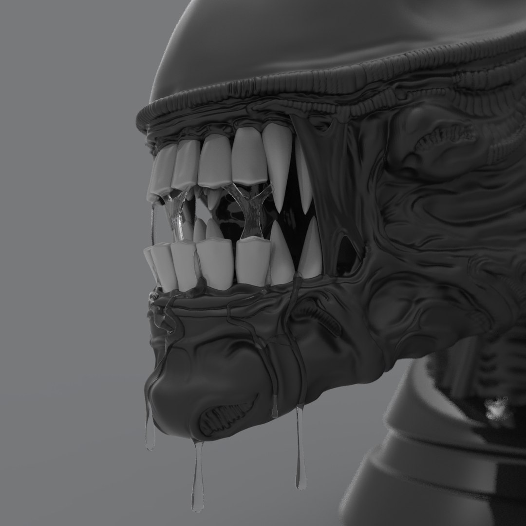 3d Model Alien Head