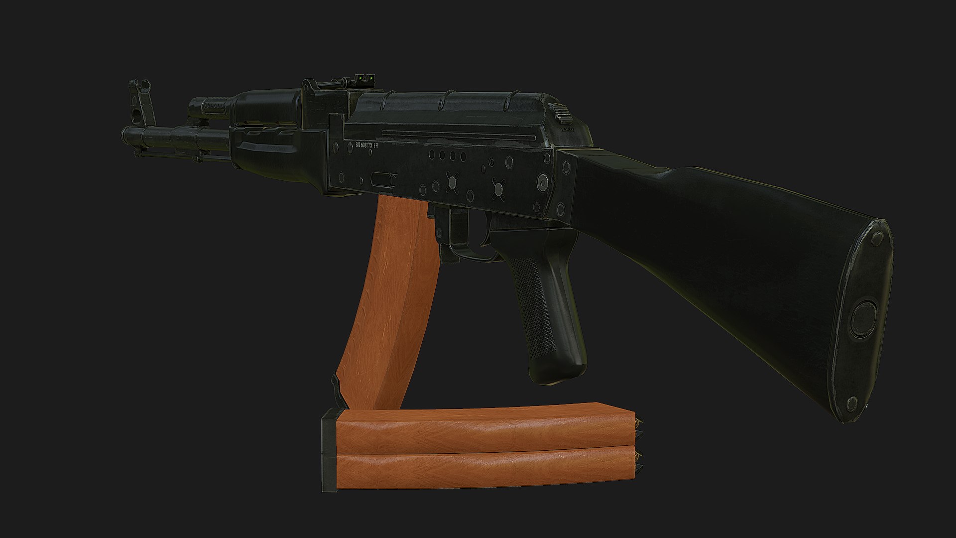 3d model kalashnikov assault rifle