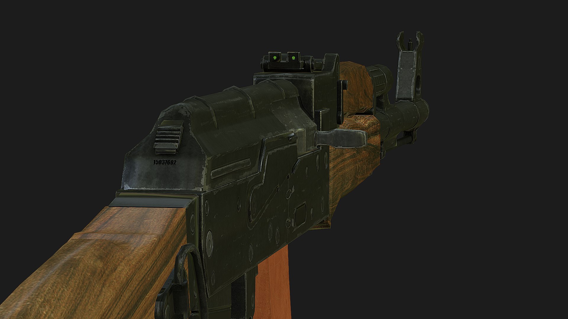 3d model kalashnikov assault rifle