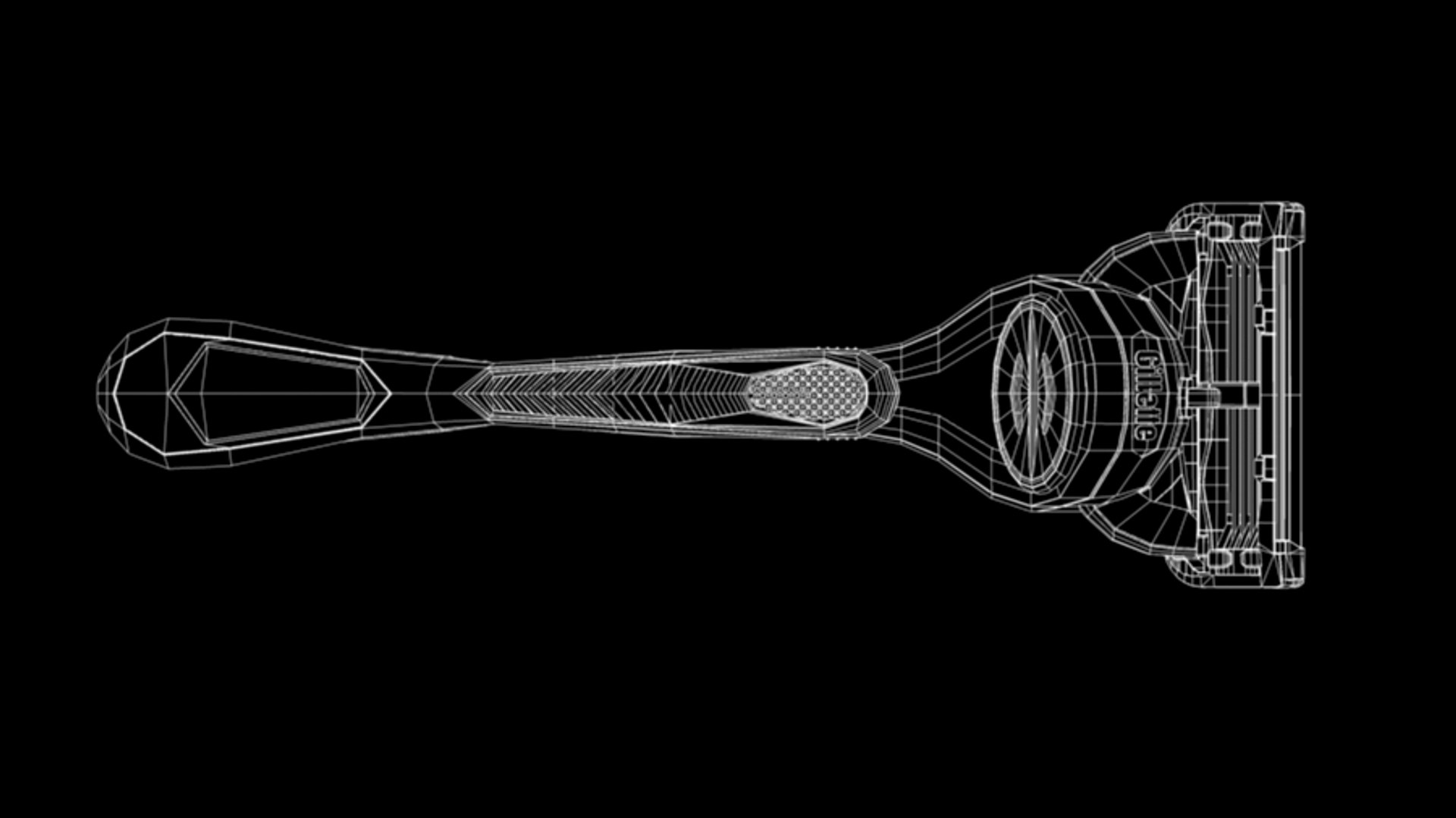 Gillette Proglide Manual Razor 3d Model