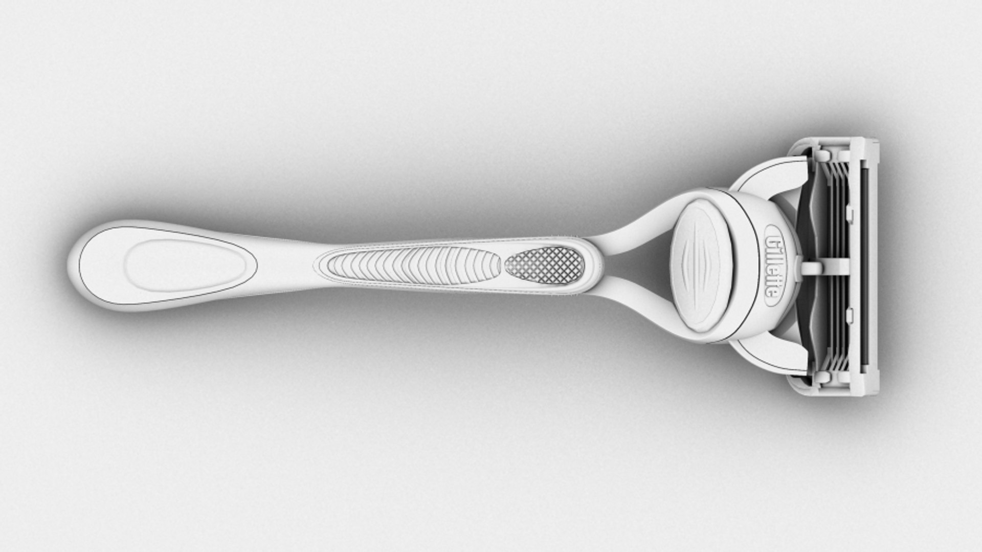 Gillette Proglide Manual Razor 3d Model