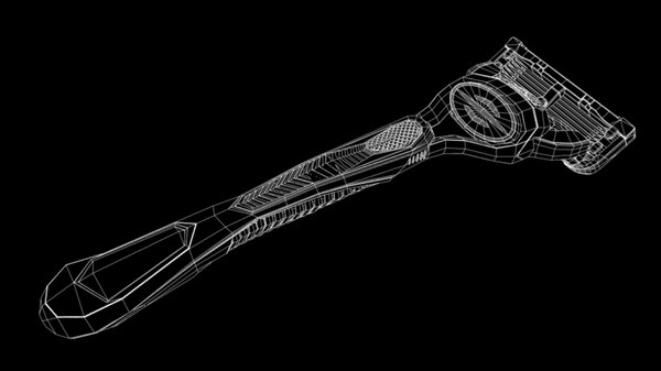 gillette proglide manual razor 3d model
