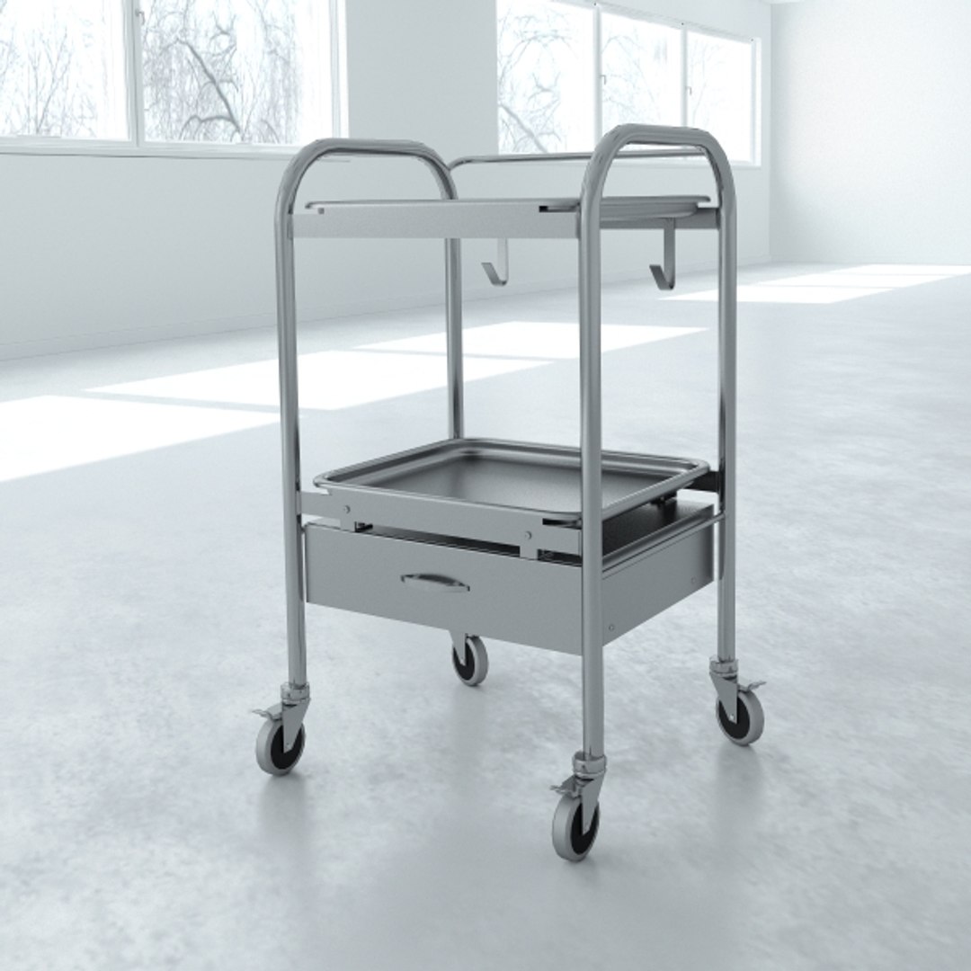 Anesthesia Cart Drawer Model - TurboSquid 1217640