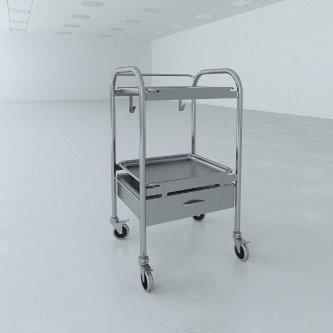 Anesthesia Cart Drawer Model - TurboSquid 1217640
