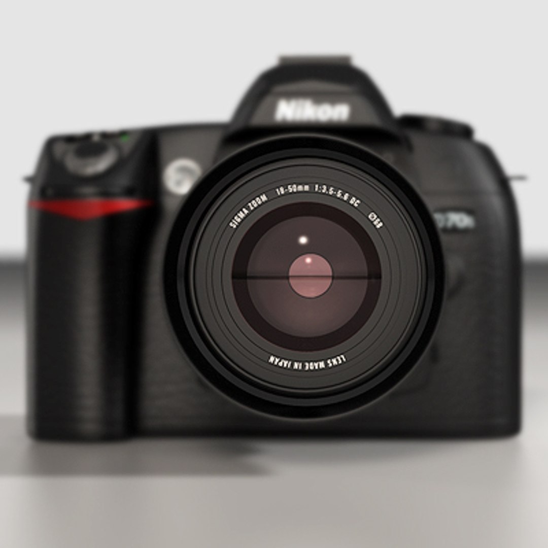 3d Nikon D70s Dslr Camera