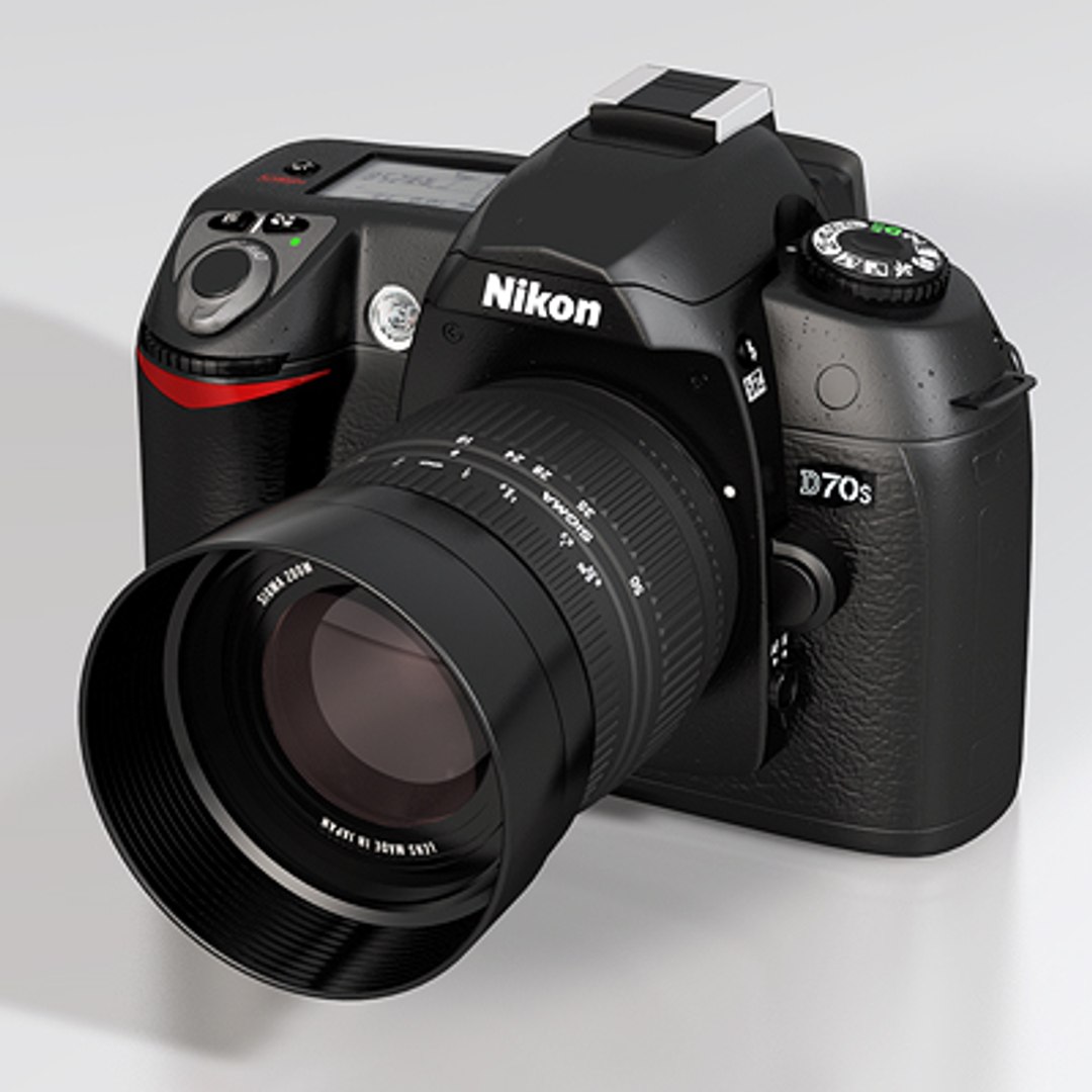 3d Nikon D70s Dslr Camera
