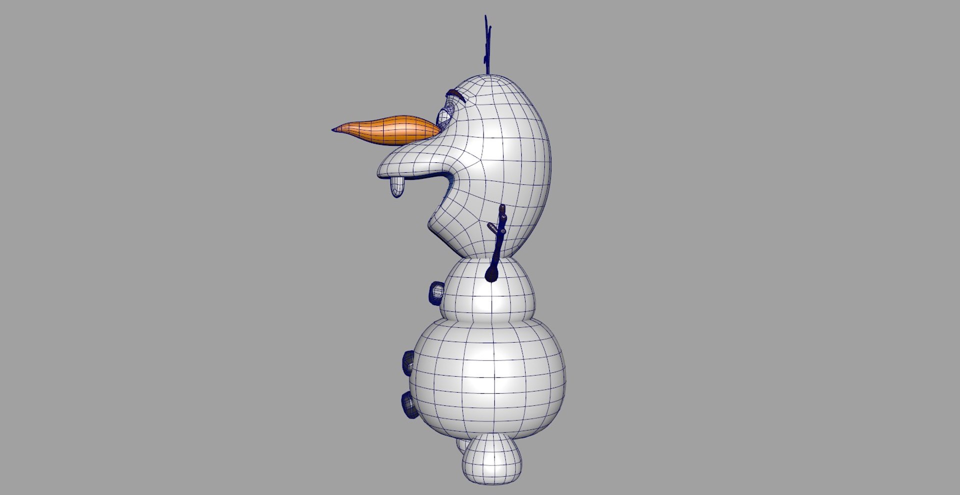3D Olaf Frozen Model - TurboSquid 1477899