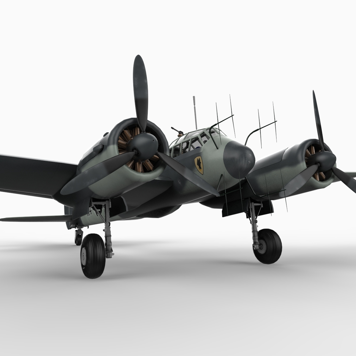 junkers ju fighter 88 3d model