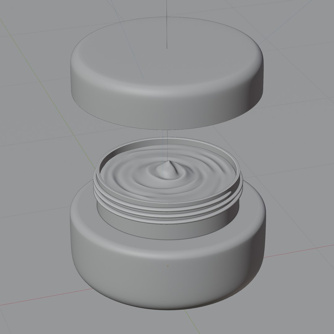 Cream Jar 25 3D Model - TurboSquid 1962781