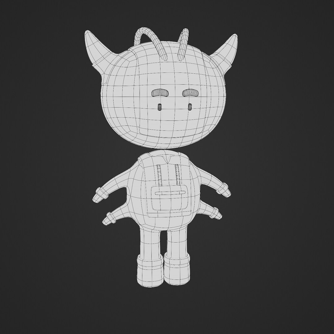 3D Cute Cartoon Character Model - TurboSquid 2161685