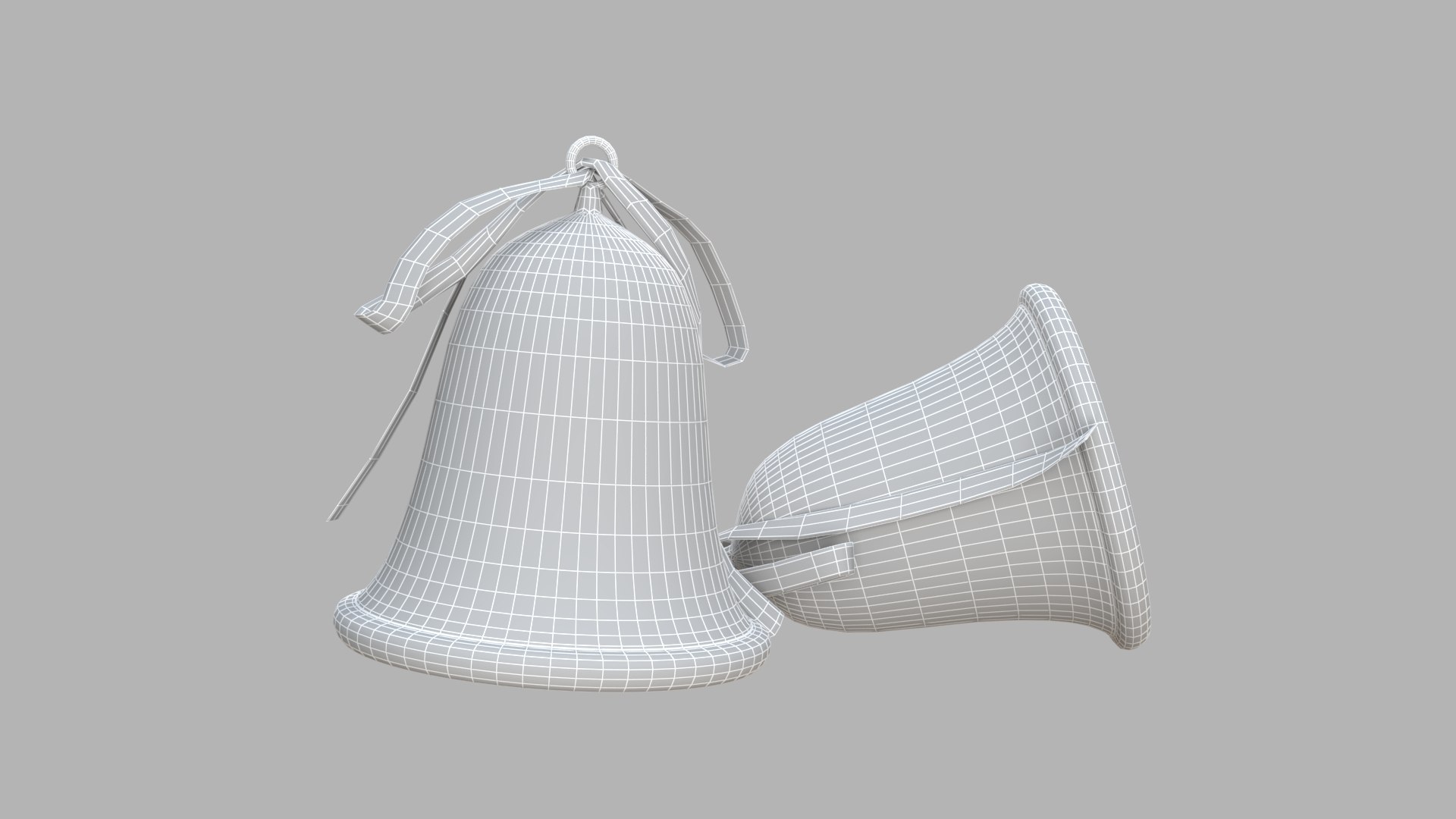 3D Model Bells 02 Silver - TurboSquid 2343173