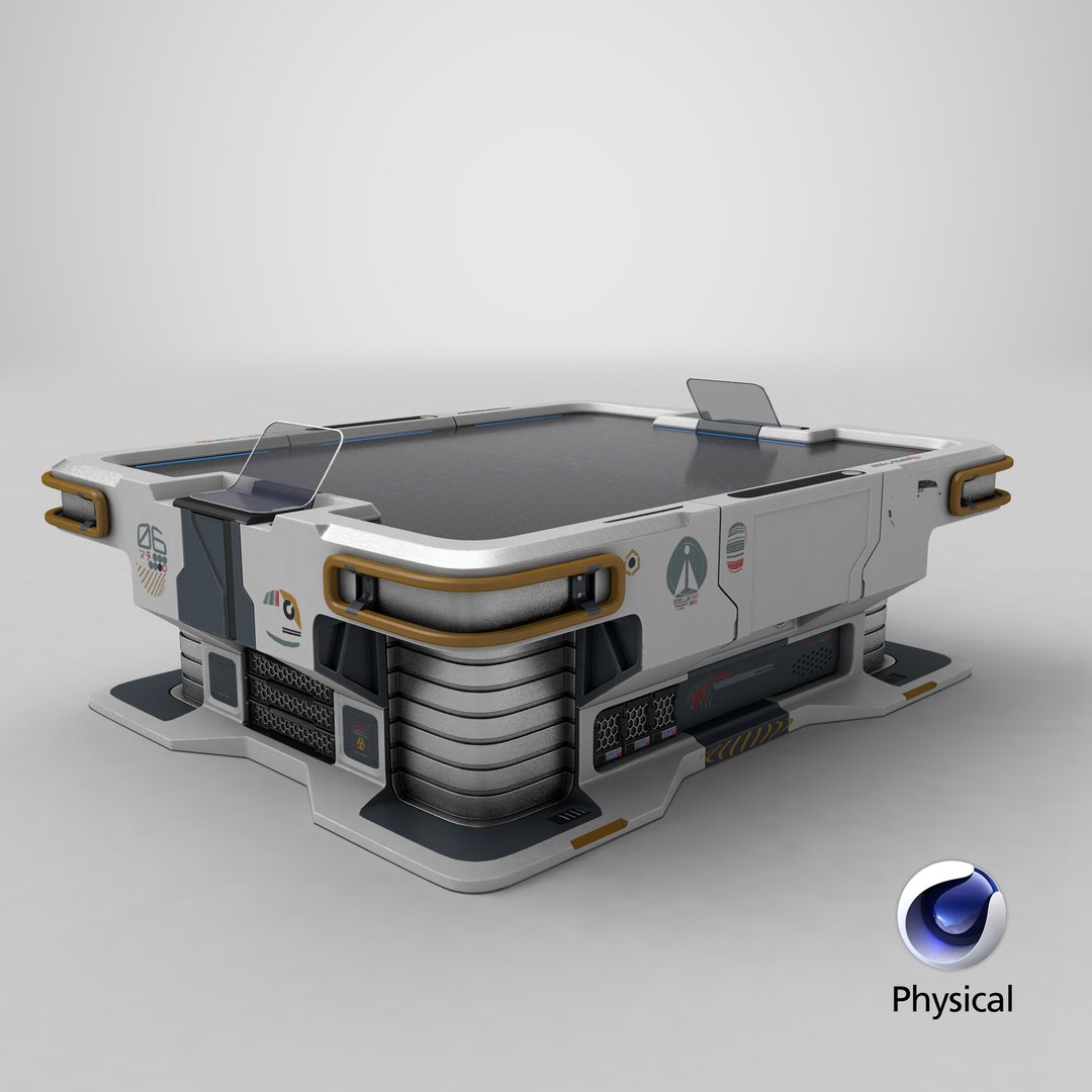 3D sci-fi table pbr - TurboSquid 1349420