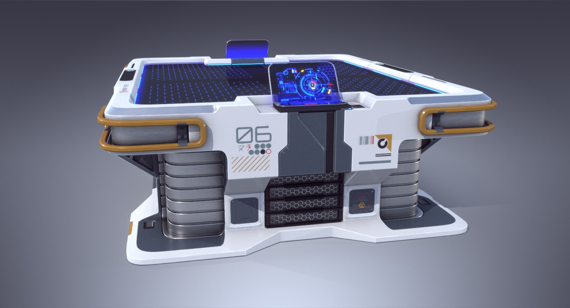 3D sci-fi table pbr - TurboSquid 1349420