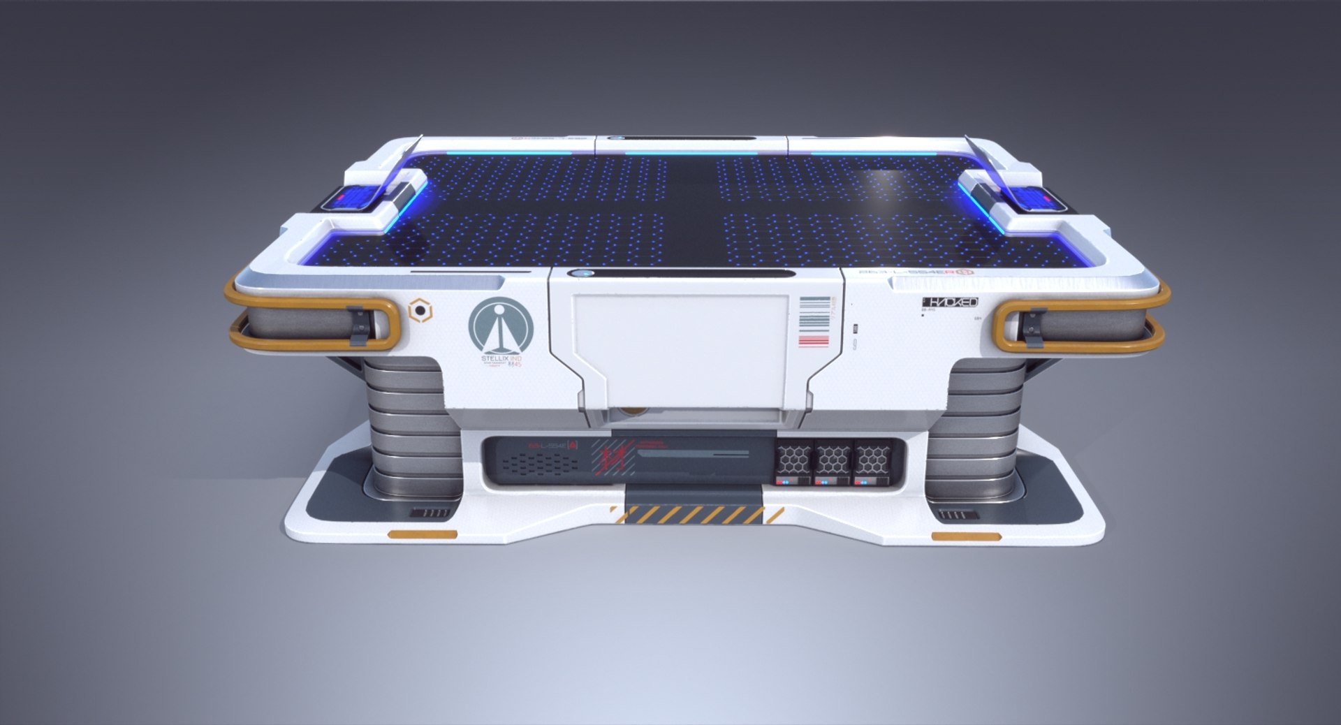 3D sci-fi table pbr - TurboSquid 1349420