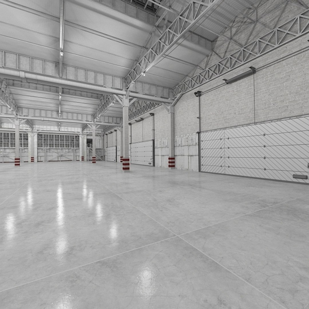 Factory Interior 3D Model - TurboSquid 1259790