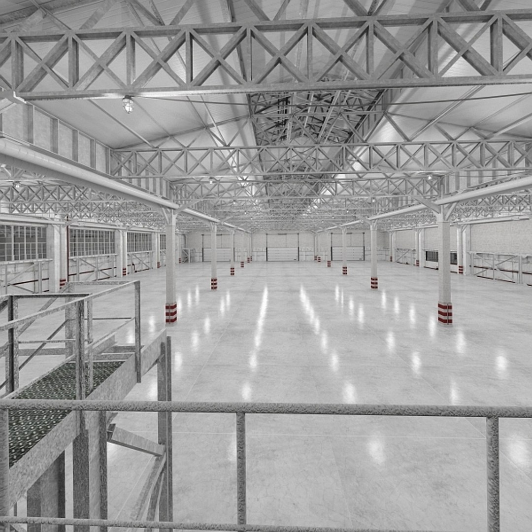 Factory Interior 3D Model - TurboSquid 1259790