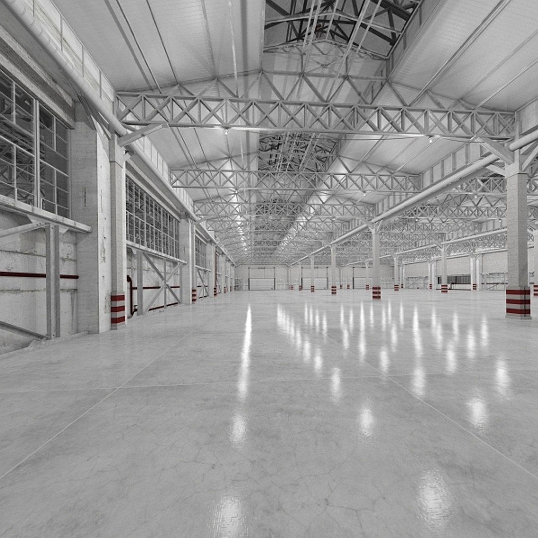 Factory Interior 3D Model - TurboSquid 1259790