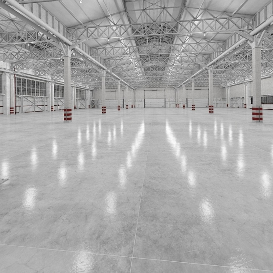 Factory Interior 3D Model - TurboSquid 1259790