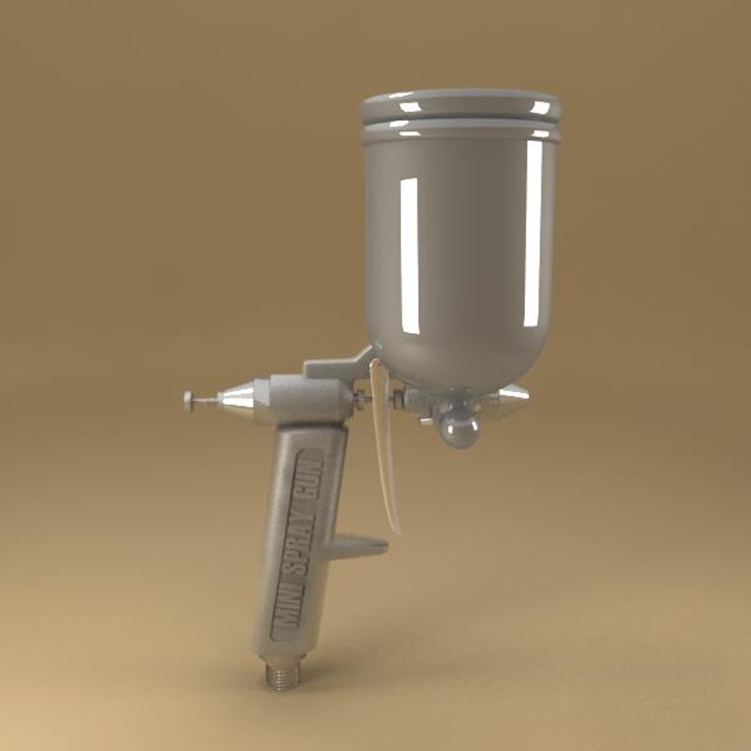 3d Model Spray Gun