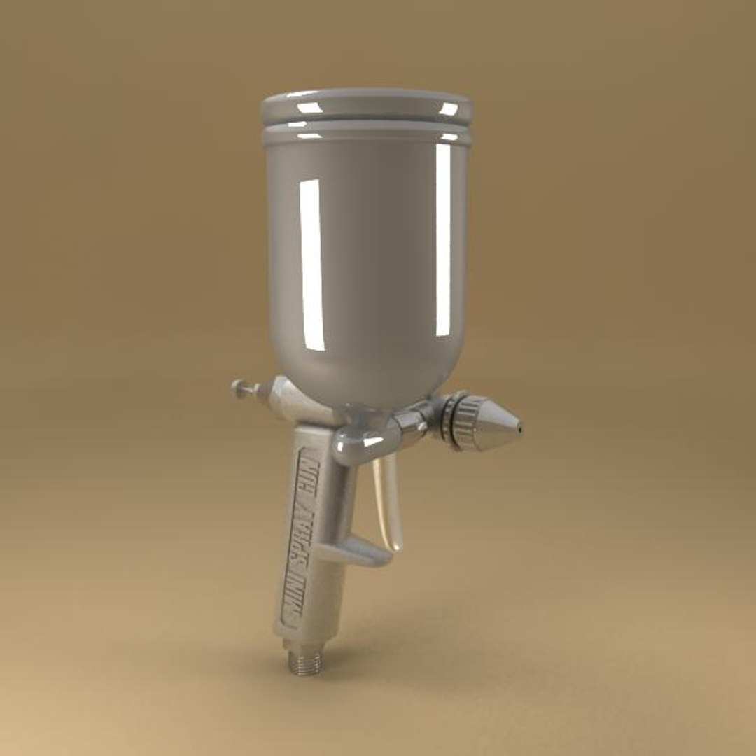 3d Model Spray Gun