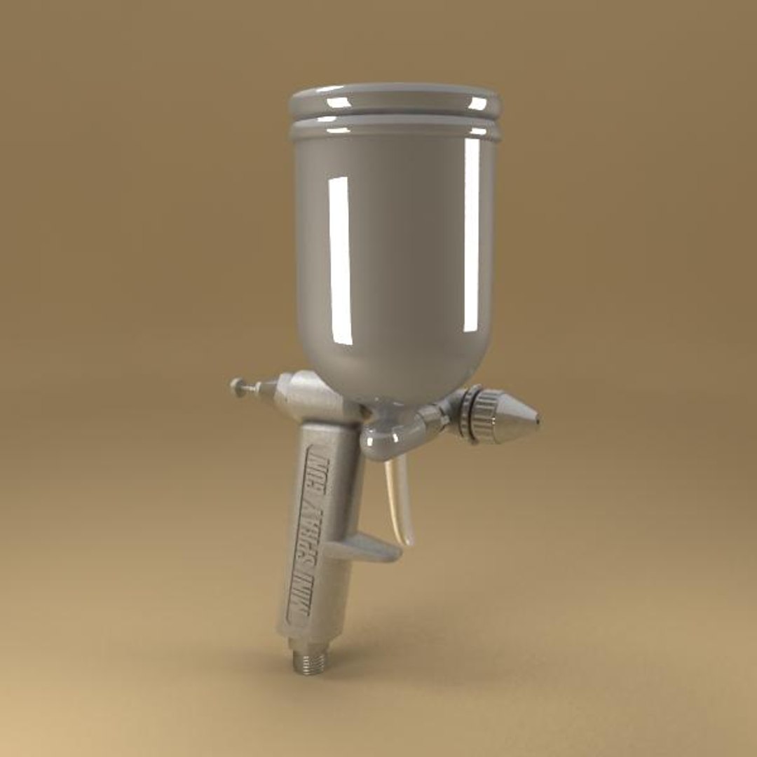 3d Model Spray Gun