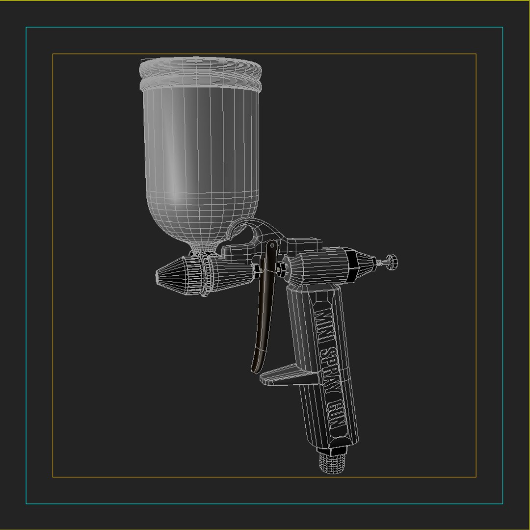 3d Model Spray Gun