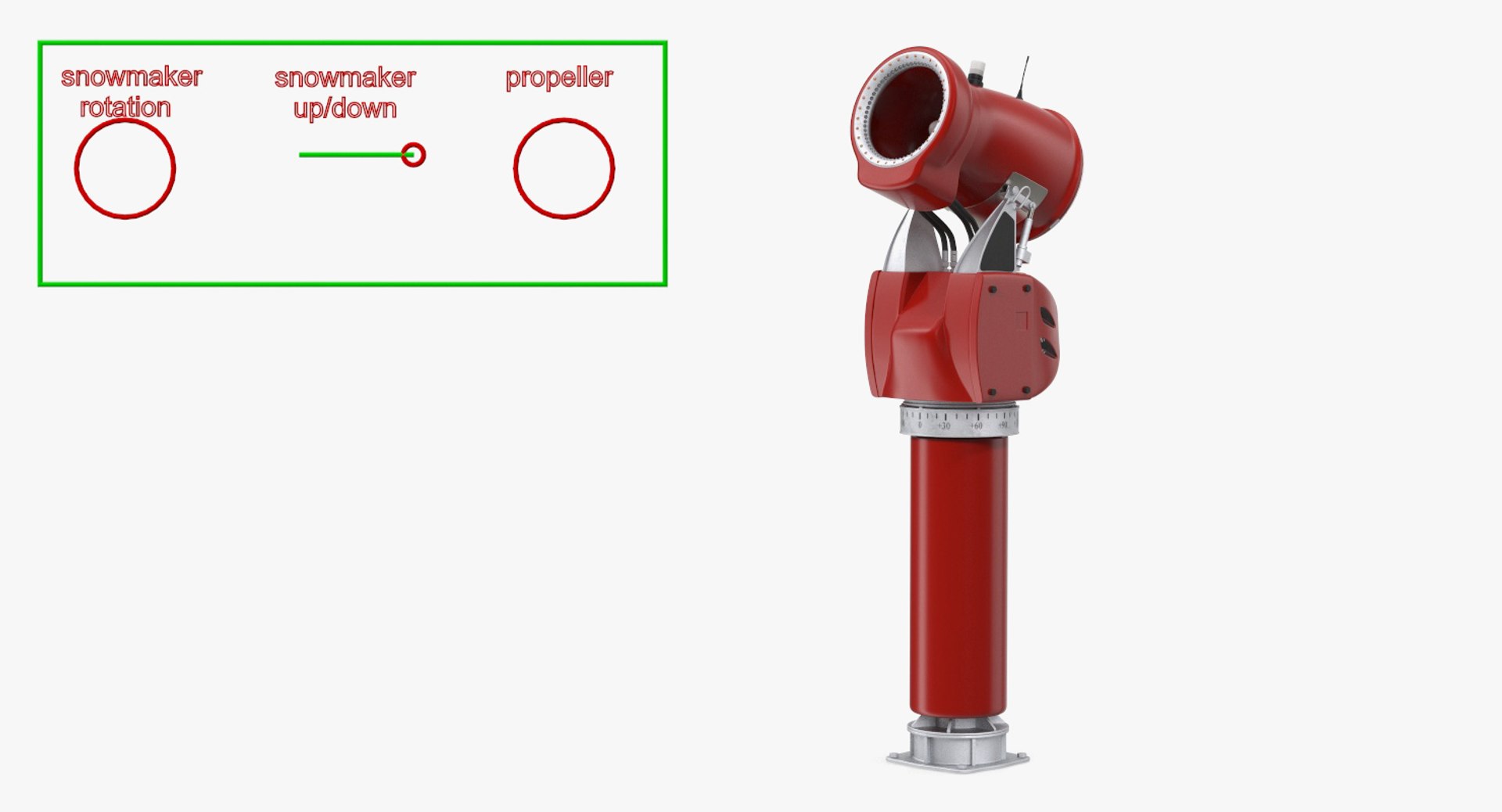 3D snow cannon generic rigged - TurboSquid 1415538