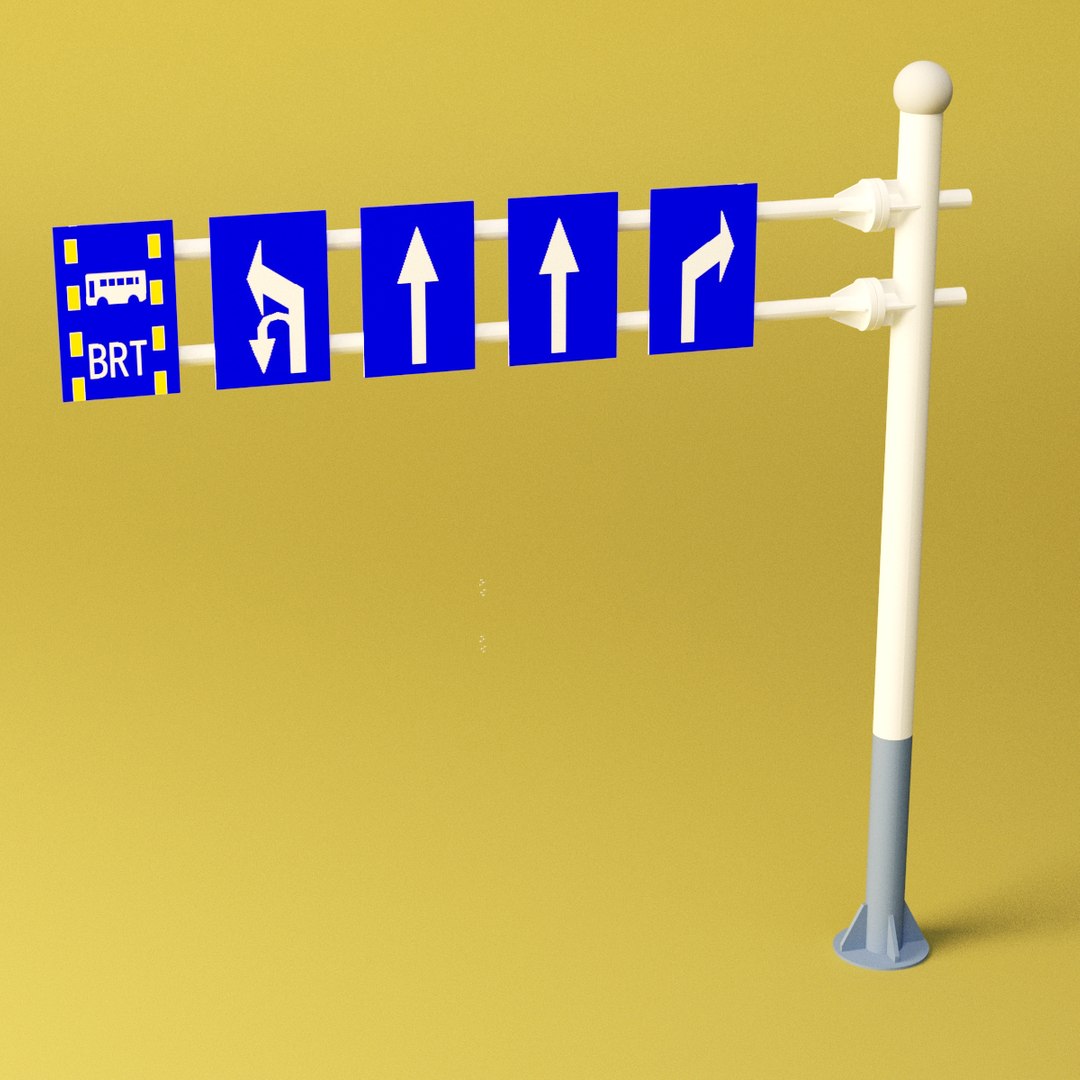 3D street signs model - TurboSquid 1398552