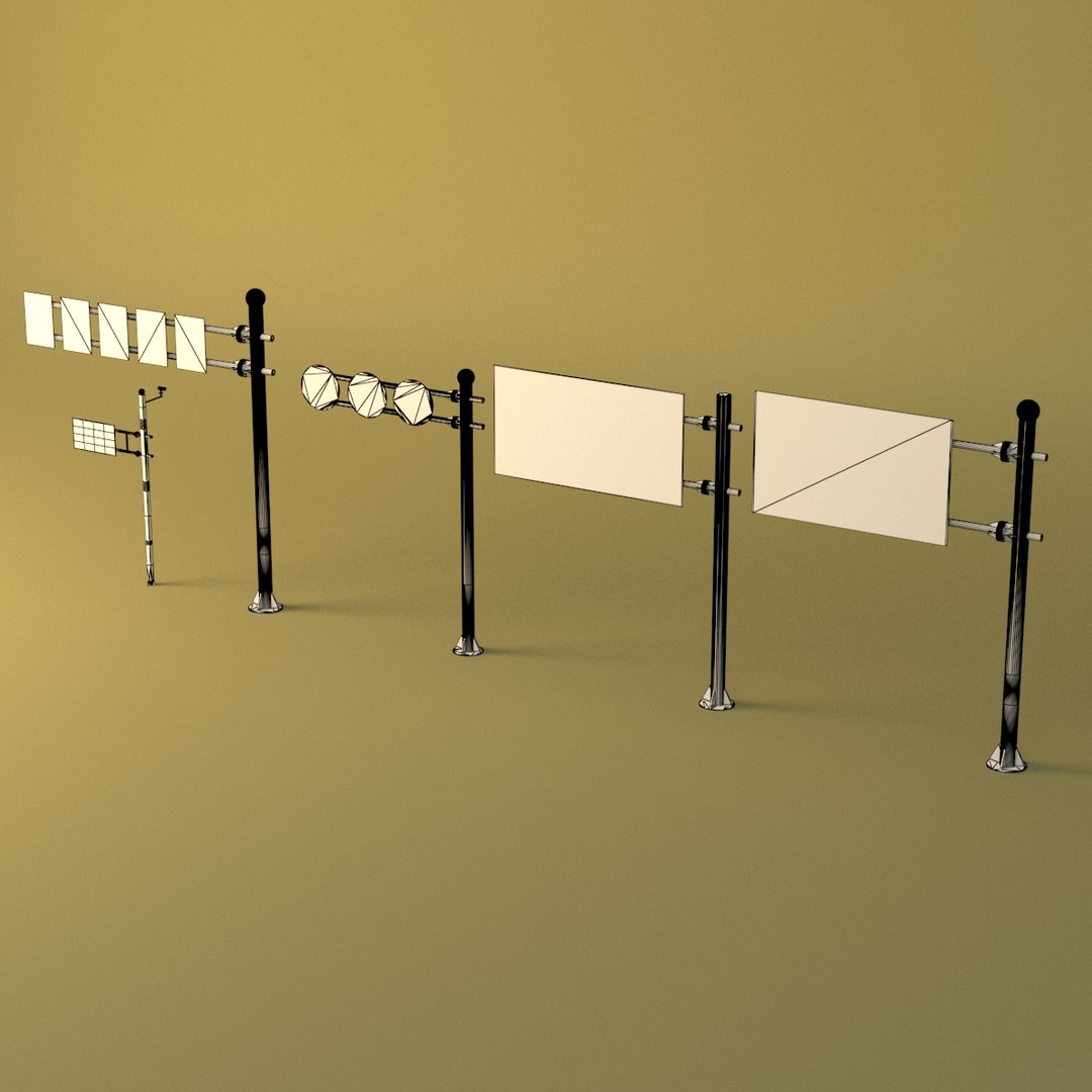 3D street signs model - TurboSquid 1398552