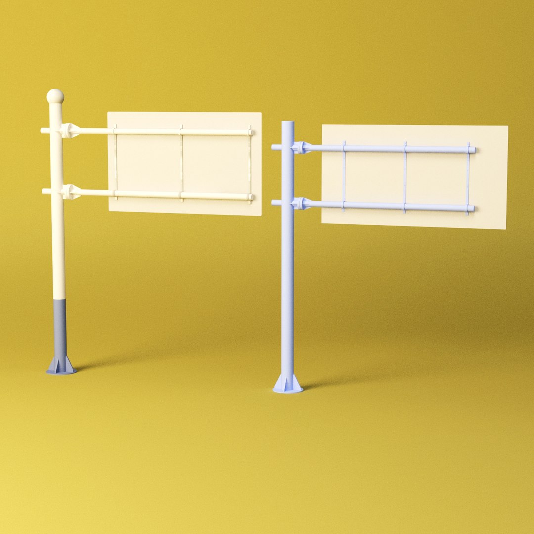 3D street signs model - TurboSquid 1398552