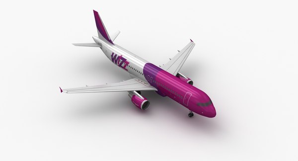 3d model airbus a320 wizz air