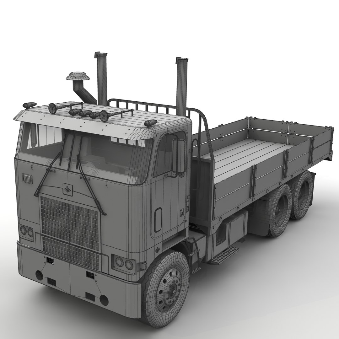 3D Diamond Reo Royale Flatbed - TurboSquid 1281587