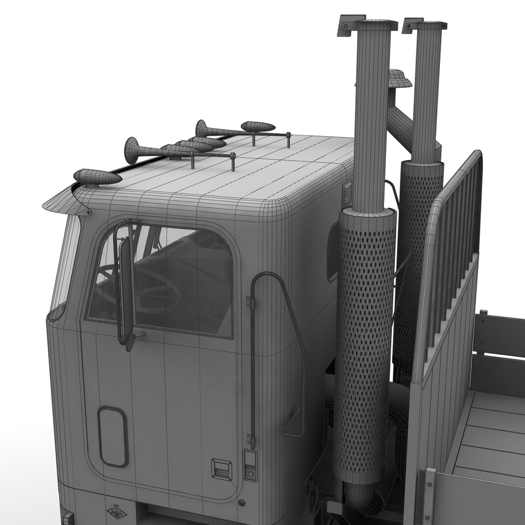 3D Diamond Reo Royale Flatbed - TurboSquid 1281587