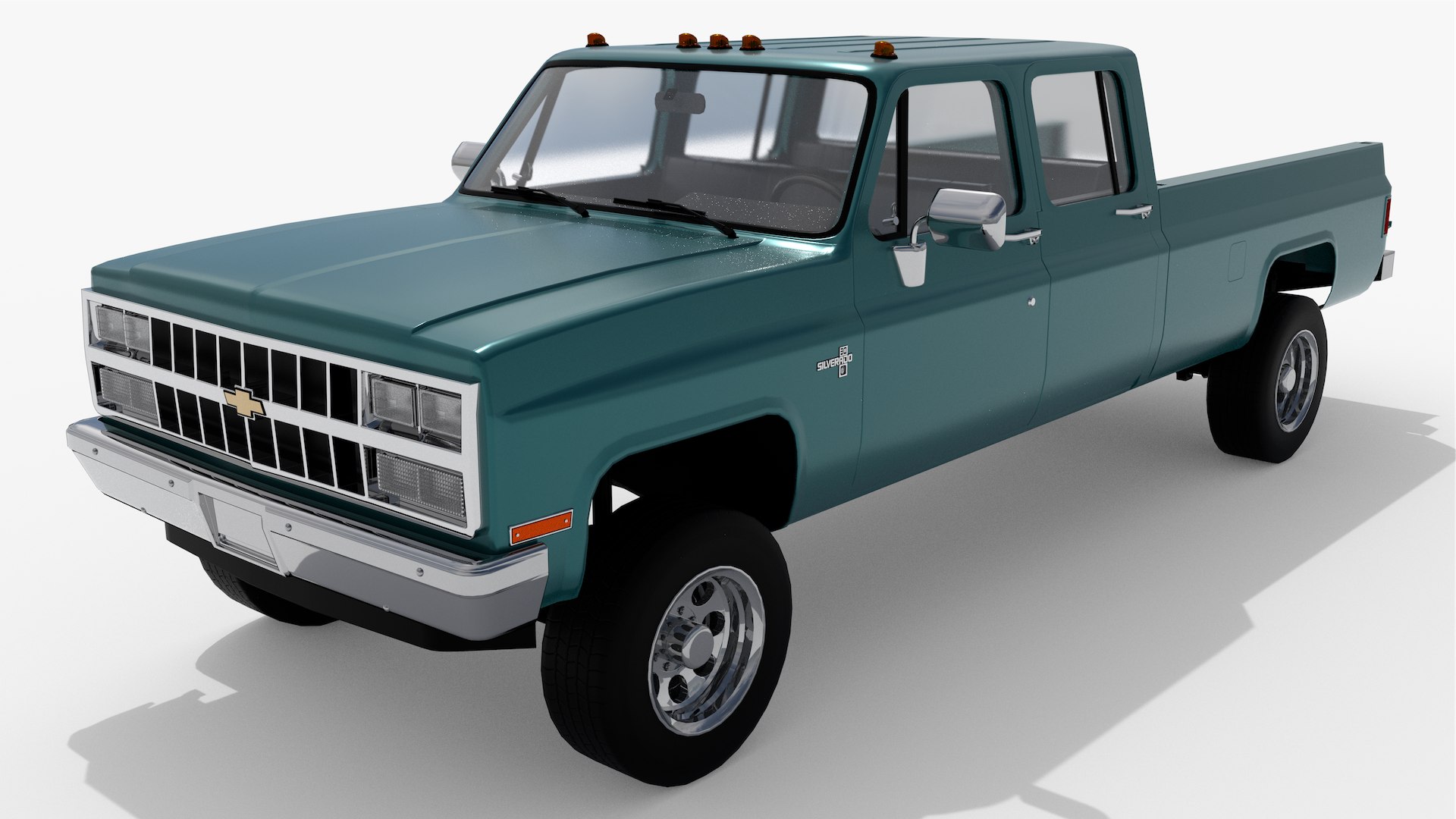 3D Chevrolet K30 Crew Cab 1989 - TurboSquid 2302500