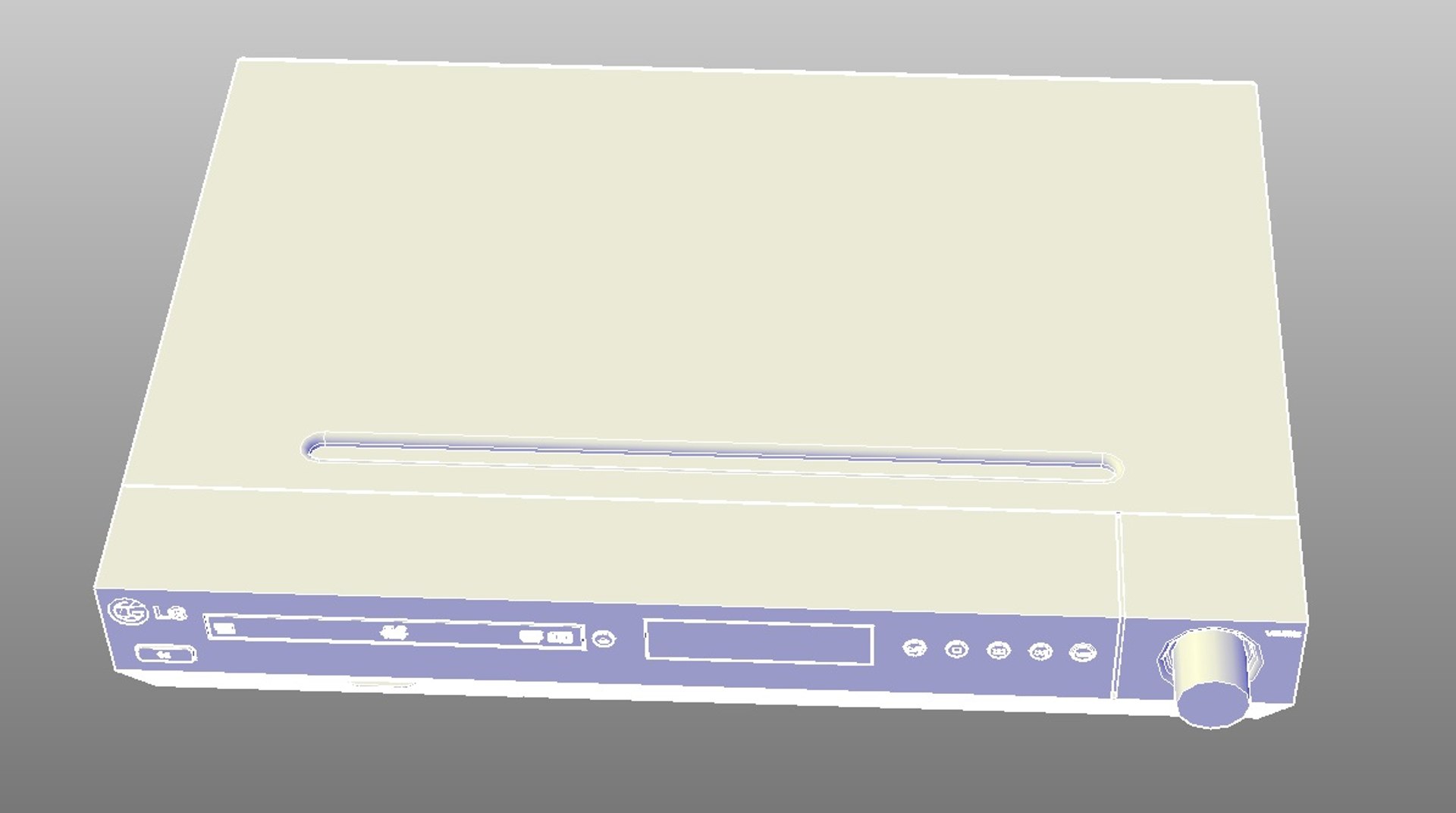 DVD Player LG 1 3D Model - TurboSquid 2210241