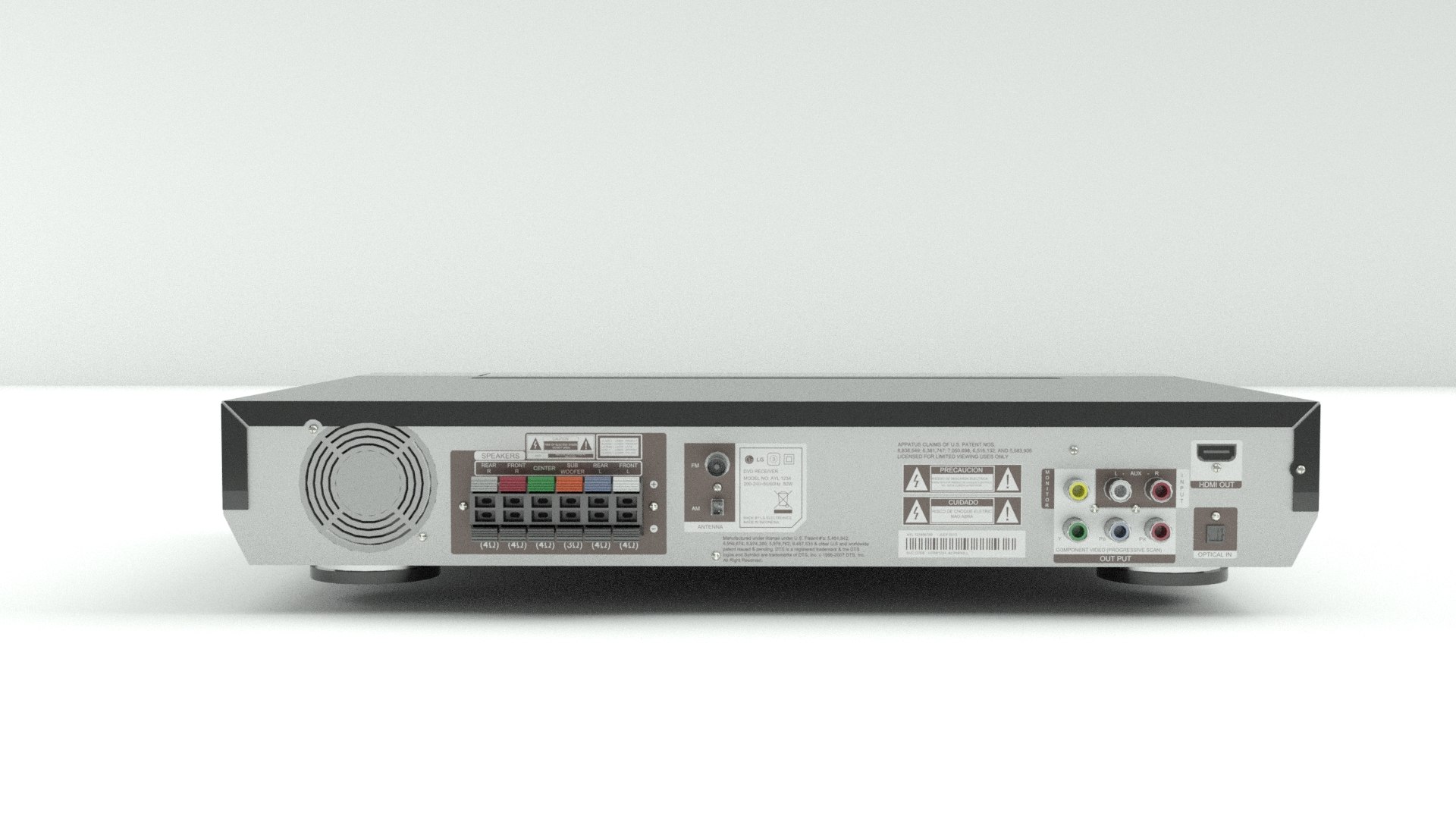 DVD Player LG 1 3D Model - TurboSquid 2210241