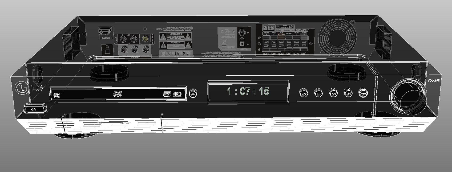 DVD Player LG 1 3D Model - TurboSquid 2210241