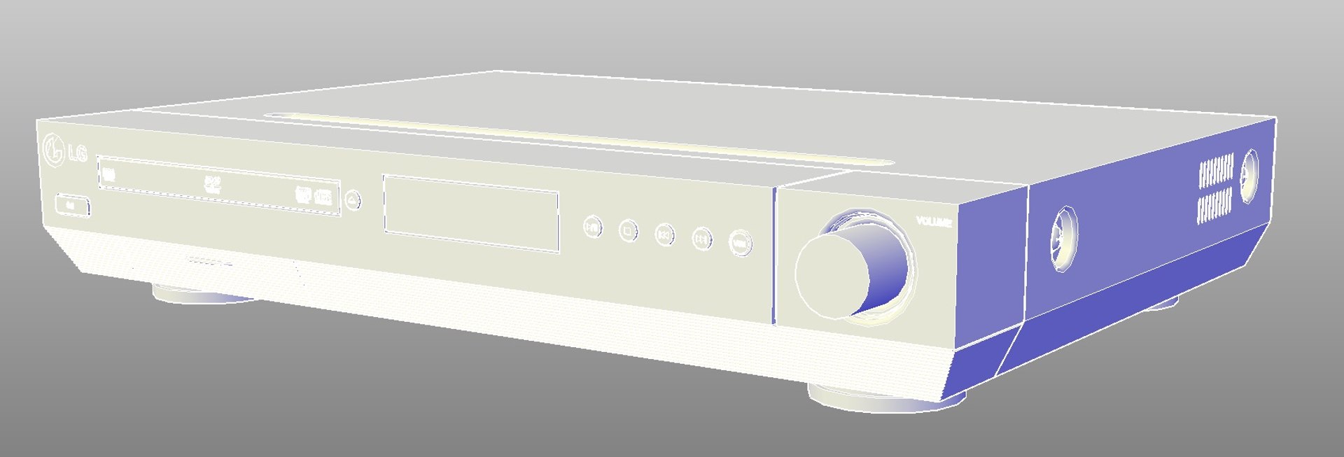 DVD Player LG 1 3D Model - TurboSquid 2210241