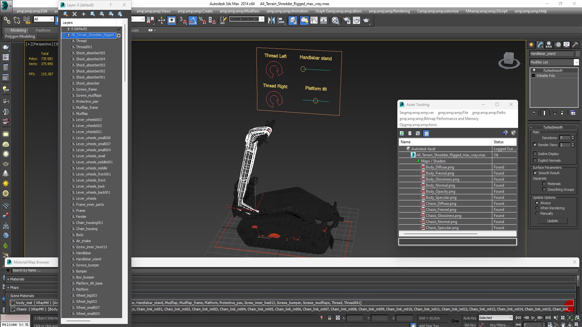 All Terrain Shredder DTV 3D Model - TurboSquid 2168225