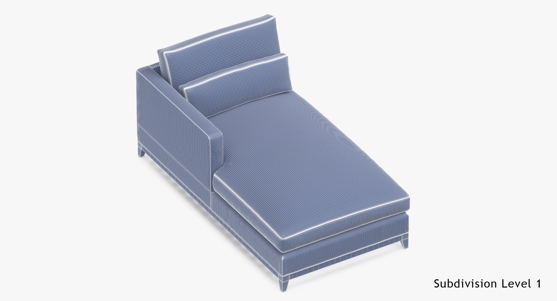 Contemporary chaise 3D model - TurboSquid 1243452