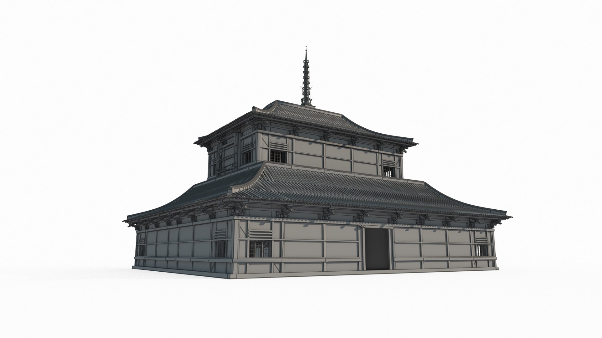 Ancient Asian Architecture Defense Building 3D Model - TurboSquid 2112695