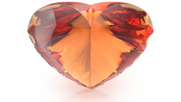 Heart Shape Imperial Topaz model - TurboSquid 1886233