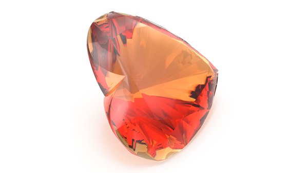 Heart Shape Imperial Topaz model - TurboSquid 1886233