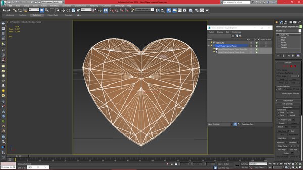 Heart Shape Imperial Topaz model - TurboSquid 1886233