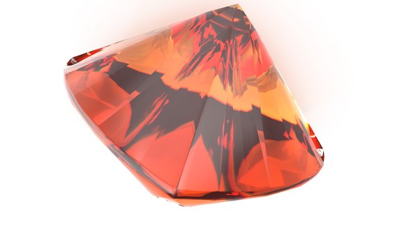 Heart Shape Imperial Topaz model - TurboSquid 1886233