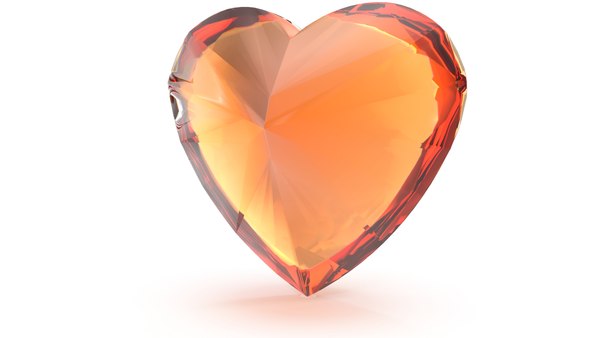 Heart Shape Imperial Topaz model - TurboSquid 1886233