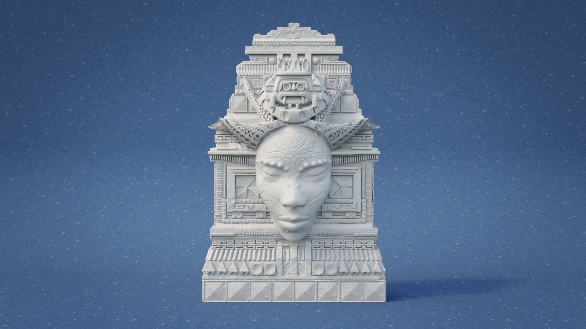 Aztec Structure Model - TurboSquid 2222148